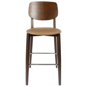 Durafurn Atlanta Rectella Commercial Grade Bar Stool, Timber Back ...
