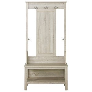 Hinton Wooden Hallway Stand, Grey Washed Oak