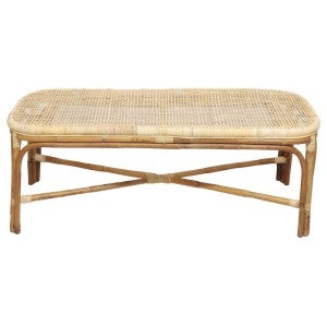 Maya Rattan Bench, 120cm