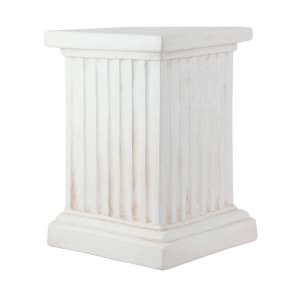 Pediara Magnesia Column Garden Plinth, 40cm