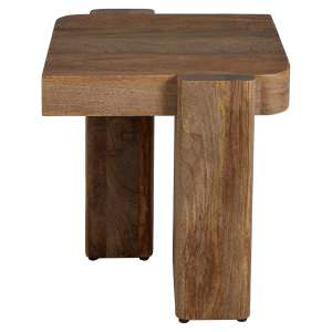 Grand Designs Block Mango Wood Square Side Table