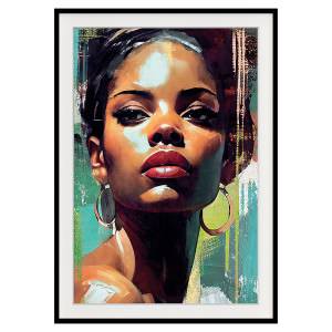 "Glam Gaze" Perspex Wall Art Print, 103cm