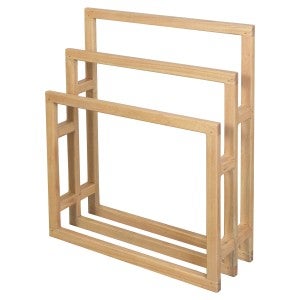 Kyoto White Cedar Timber Towel Rack, Natural