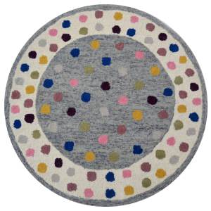 Montreal Hand Tufted Kids Wool Round Rug, 100cm
