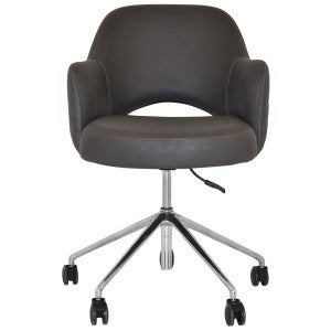 Albury Commercial Grade Pelle / Benito Fabric Gas Lift Office Armchair ...