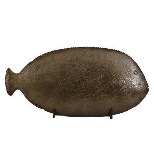 Kleo Metal Fish Sculpture on Stand