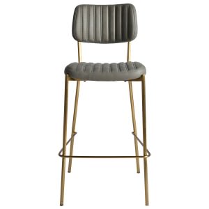 Kansas Commercial Grade Pelle Fabric & Stainess Steel Bar Stool, Sage ...