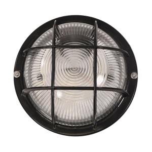 Rund IP54 Exterior Guard Bunker Light, Black