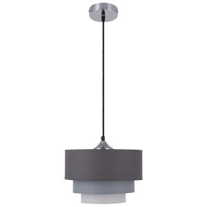 Isabelle Fabric Pendant Light, Grey