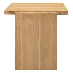 Hudson Mindi Wood Block Side Table, Natural