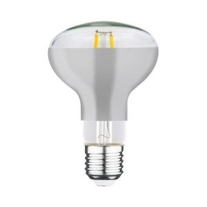 Mercator R80 Silver Coated Dimmable LED Filament Bulb, E27, 6.5W, CCT