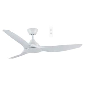 Martec Impact Indoor / Outdoor Smart DC Ceiling Fan, 132cm/52", Matt White