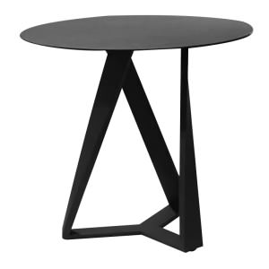 Ariso Ceramic Glass Top Round Lamp Table
