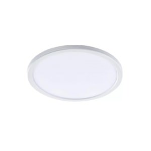 Fino IP54 Indoor / Outdoor LED Oyster Light with Sensor, 18W, CCT, White