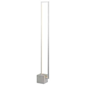 Modric Concrete & Metal Dimmable LED Floor Lamp, Grey