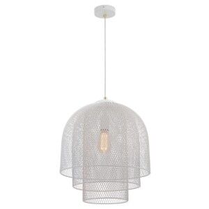 Picton Metal Wire Pendant Light, White