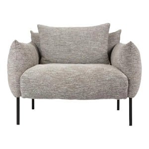 Giano Fabric Armchair, Grey Fleck