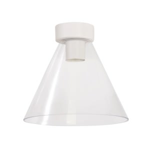 Heath Glass DIY Batten Fix Ceiling Light, White