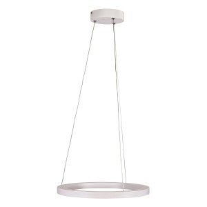 Nebula Metal Dimmable LED Halo Ring Pendant Light, 40cm, CCT, White