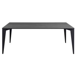Leonay Ceramic Glass & Metal Dining Table, 240cm, Florence Grey