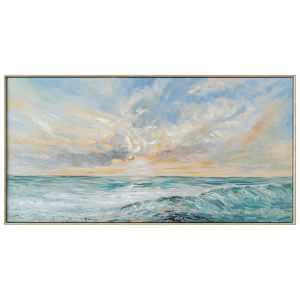 "Ocean Awakening" Framed Canvas Wall Art Painting, 123cm