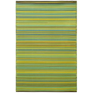 Cancun Reversible Outdoor Rug, 270x180cm, Lemon