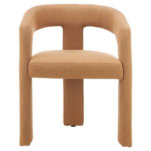 Dovair Linen Fabric Dining Chair, Apricot