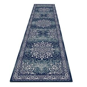 Nomad Aurera Oriental Runner Rug, 80x300cm, Navy