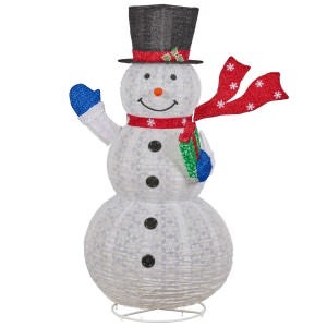 Ruka LED Light Up Outdoor Christmas Snowman Figurine, 180cm