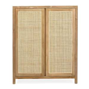 Linden Teak Timber Shoe Cabinet