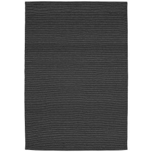 Shire Modern Wool Rug, 380x280cm, Black