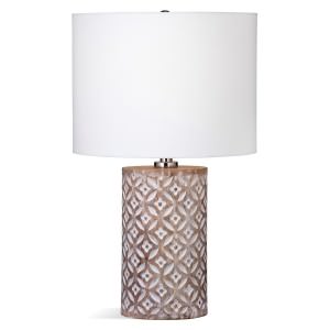 Batik Mango Wood Base Table Lamp