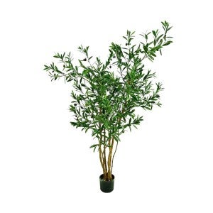 Potted Artificial Unpruned Olive Tree, 120cm