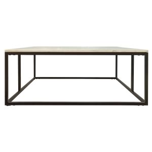 Suvex Marble & Metal Square Coffee Table, 100cm