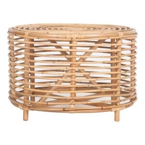 Mendi Rattan Round Side Table