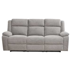 Draylon Fabric Electric Recliner Sofa, 3 Seater