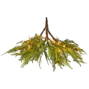 Daintree LED Light Up Artificial Hanging Fern, 90cm