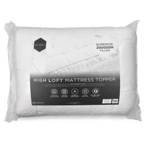 Ardor Hight Loft 2000gsm Standard Microfibre Mattress Topper, Queen
